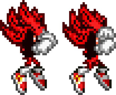 Cyber Super Sonic Block Sprites By Darksondash On Deviantart