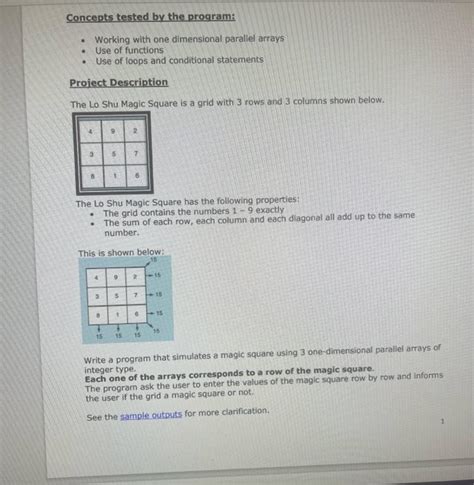 Solved Concepts Tested By The Program • Working With One