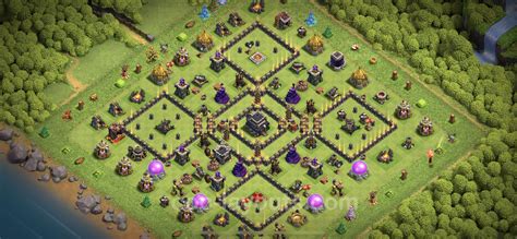 Best Unbeatable Base Th9 With Link Anti Everything Town Hall Level 9