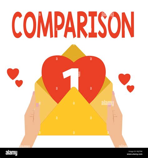 Word Writing Text Comparison Business Concept For Estimate Similarities Dissimilarities Between