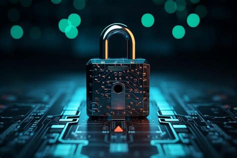 Premium AI Image The Cyber Security Concept Is Symbolized By The Shape Of A Padlock