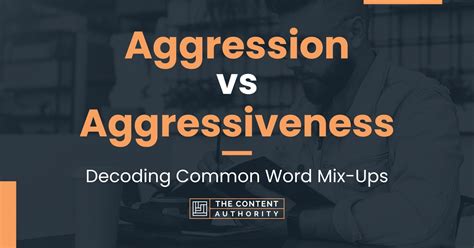 Aggressiveness Vs Aggression