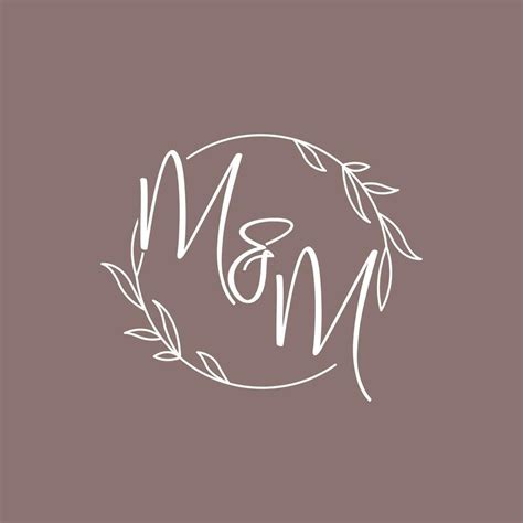 Mm Wedding Initials Monogram Logo Ideas 23680274 Vector Art At Vecteezy