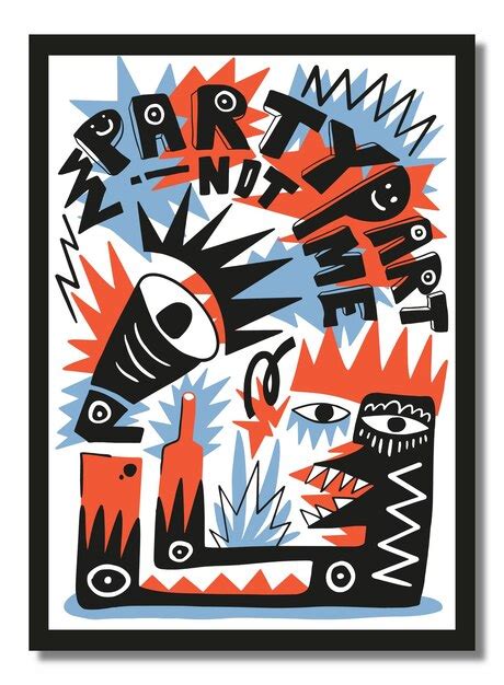 Art Abstrait Dans Un Style Néo Expressionnisme Primitif Pour La
