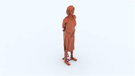 3d Model Slave Girl Sculpture Turbosquid 1931558