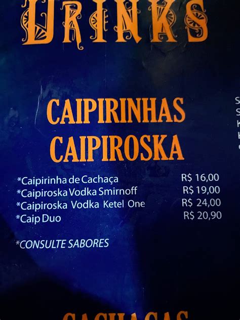 Menu Em Seu Boteco Pub Bar Recife Av Alfredo Lisboa
