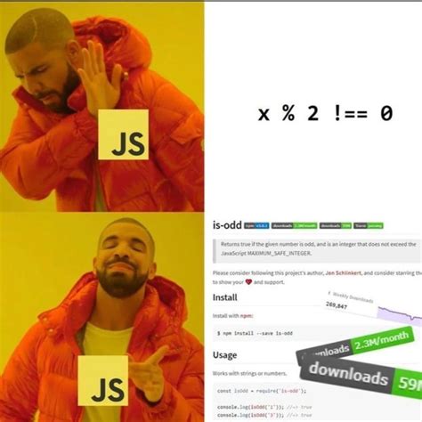 Memes Javascript Developer Programmer Humor Programming Humor