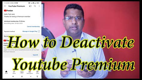 How To Cancel Youtube Premium Free Trial How To Deactivate Youtube