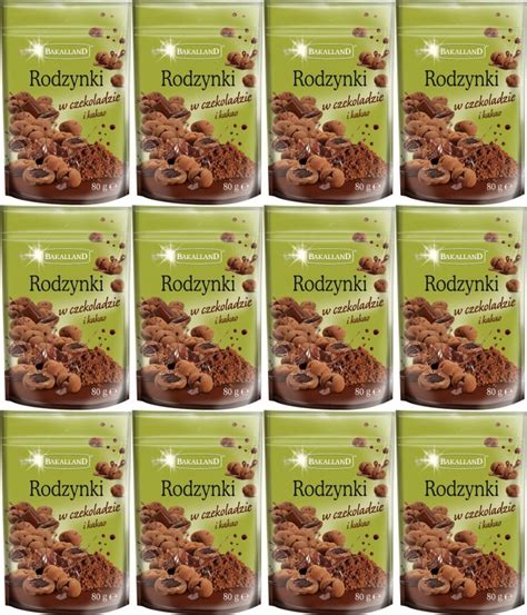 Rodzynki Bakalland W Czekoladzie I Kakao 80g X12 12782124839