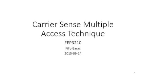Pdf Carrier Sense Multiple Access Technique Kth · Pdf Filecsma