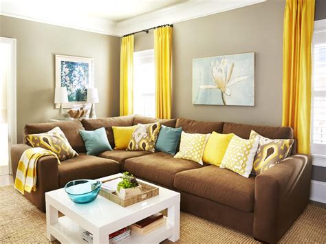 Stylish Condo Living Yellow Living Room Living Room Colors Living