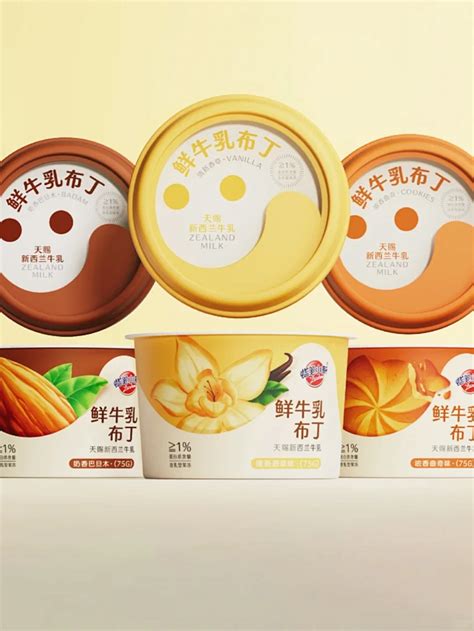 包装视觉｜蜡笔小新 鲜牛乳布丁 小红书 花瓣网