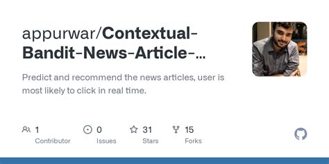 Github Appurwar Contextual Bandit News Article Recommendation