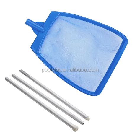 3 Section Aluminium Swimming Pool Skimmer Cleaning Tool 50cm Per Section For Efficient Pool