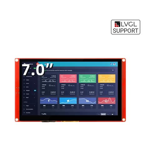 crowpanel esp32 display 7 0 inch hmi display 800x480 rgb tft lcd touch