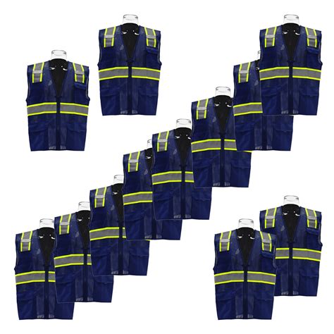 Multi Colors And Pocket Safety Vest Utility Work And High