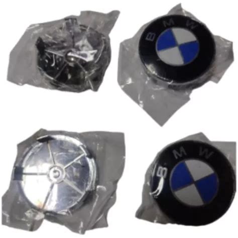 4 Tapa Centro Llanta Emblema Bmw 68mm Cuotas sin interés