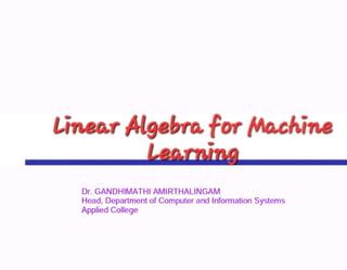 Machine Learning Mathematicals Pdf