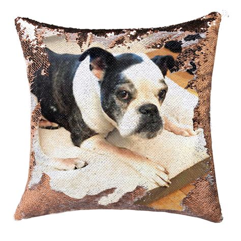 Custom Sequin Pillow Custom Photo Pillow Customized Magic Etsy
