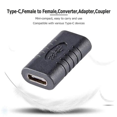 USB Type C Female To Female Coupler USB C Converter Adapter Connector Type C
