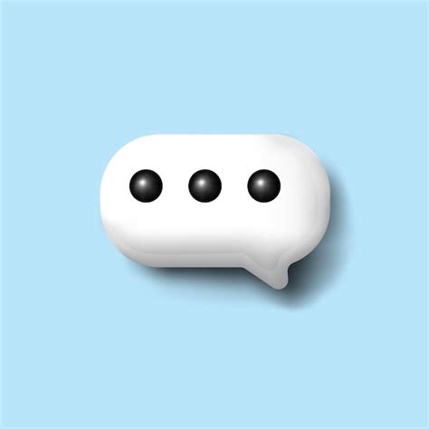 Premium Vector Three Dots In The Bubble Speech Speaking Emotion