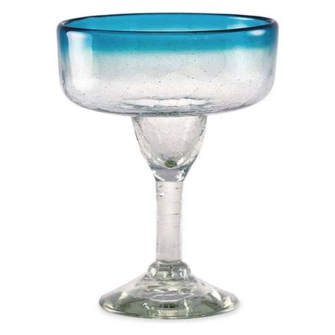 Recycled Glass Margarita 12 Oz Tropical Cocktail Glasses By