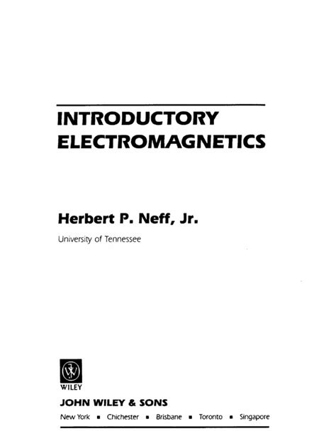 Introduction To Electromagnetics John Wiley And Sons Pdf