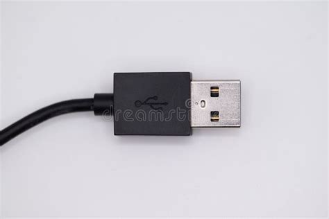Usb Cable Type A Connector On A White Background Stock Image Image Of