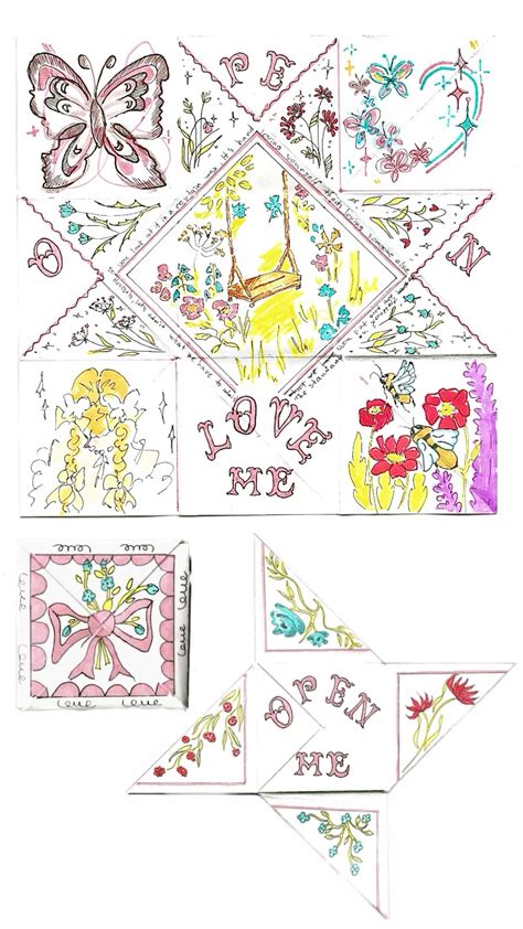 Valentine 💌 Postcard Valentines Day в 2025 г Складные открытки Шаблоны открыток Бумажные