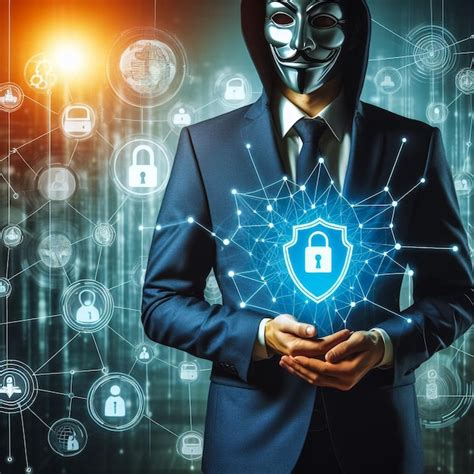Protección De Datos De Ciberseguridad Empresario Que Tiene Una Clave