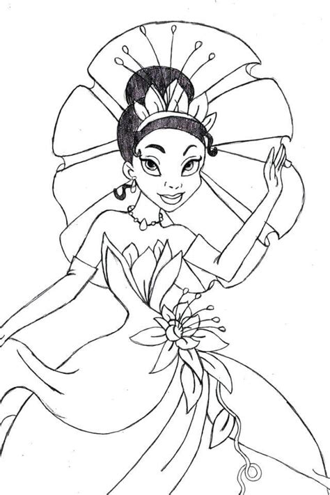 Tiana Boyama Sayfaları Boyama Online