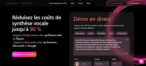 Avis Sur Unreal Speech API TTS Naturelle Et Gratuite