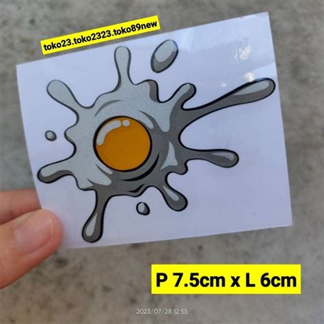 Jual Stiker Cutting Motor Stiker Lucu Gambar Telur Crot Shopee Indonesia