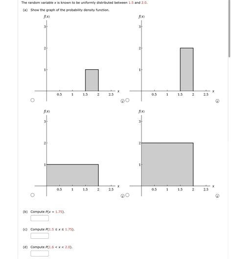 Solved The Random Variable X ﻿is Known To Be Uniformly