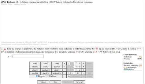 Solved Problem A Battery Operated Car Utilizes A Chegg