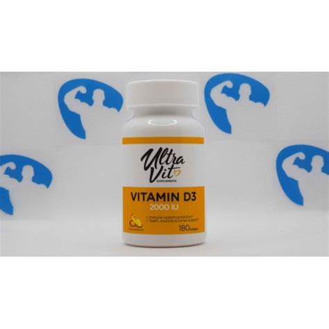 ULTRAVIT Vitamin D3 2000 IU 180 softgels Supplements | S4M ...