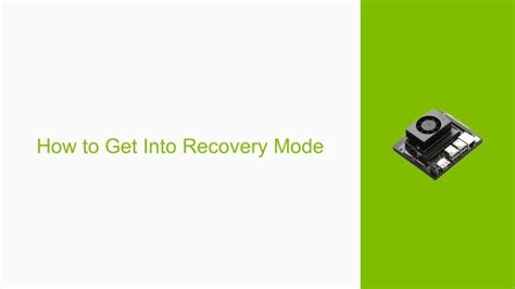 how to get into recovery mode help docs for errors issues on nvidia jetson dev boards