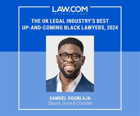 International On Linkedin Congratulations To Samuel Ogunlaja Of Gibson Dunn One Of Law