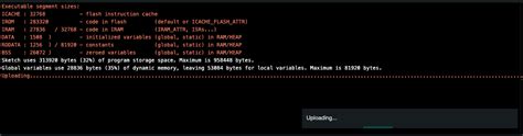 ide remains in uploading state after completion of upload to network