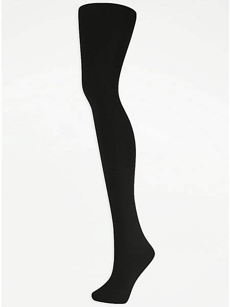 Maternity Black 80 Denier Opaque Tights Lingerie George At Asda