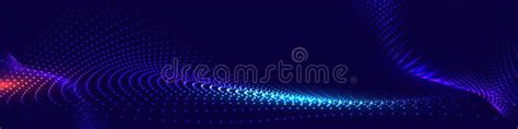 Cyber Big Data Flow Particles Bokeh Digital Neural Network Stock Illustration Illustration Of
