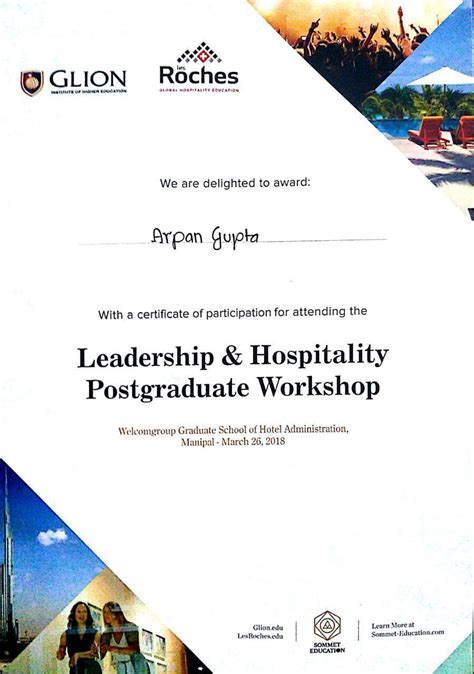 Arpan Gupta On Linkedin Leadership Hospitality Workshop