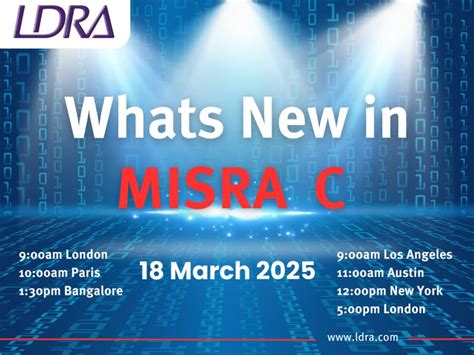misra misrac2023 misrac ldra softwaresafety embeddedsystems