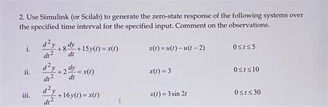 solved 2 use simulink or scilab to generate the