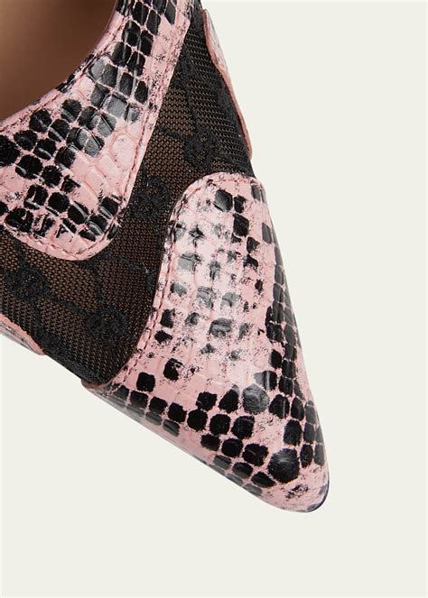 Gucci Anita Python Embossed Stiletto Pumps Bergdorf Goodman
