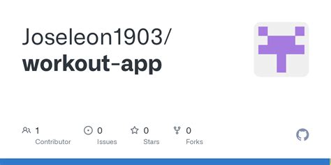 GitHub Joseleon Workout App