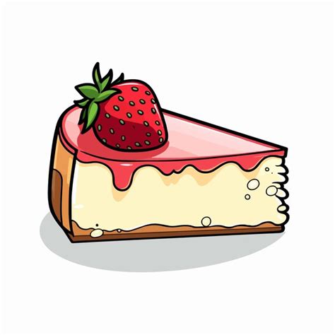 Premium Vector Cake Sweet Dessert Strawberry Food Vector Illustration