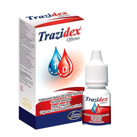 Trazidex ofteno suspensión 5ml Laboratorios Sophia De Colombia