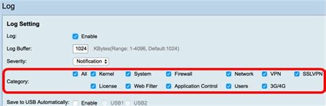 Configure System Log Settings On The Rv34x Series Router Cisco