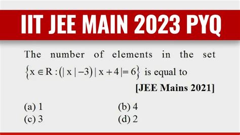 Mod Function Iit Jee Main 2021 Pyq Youtube